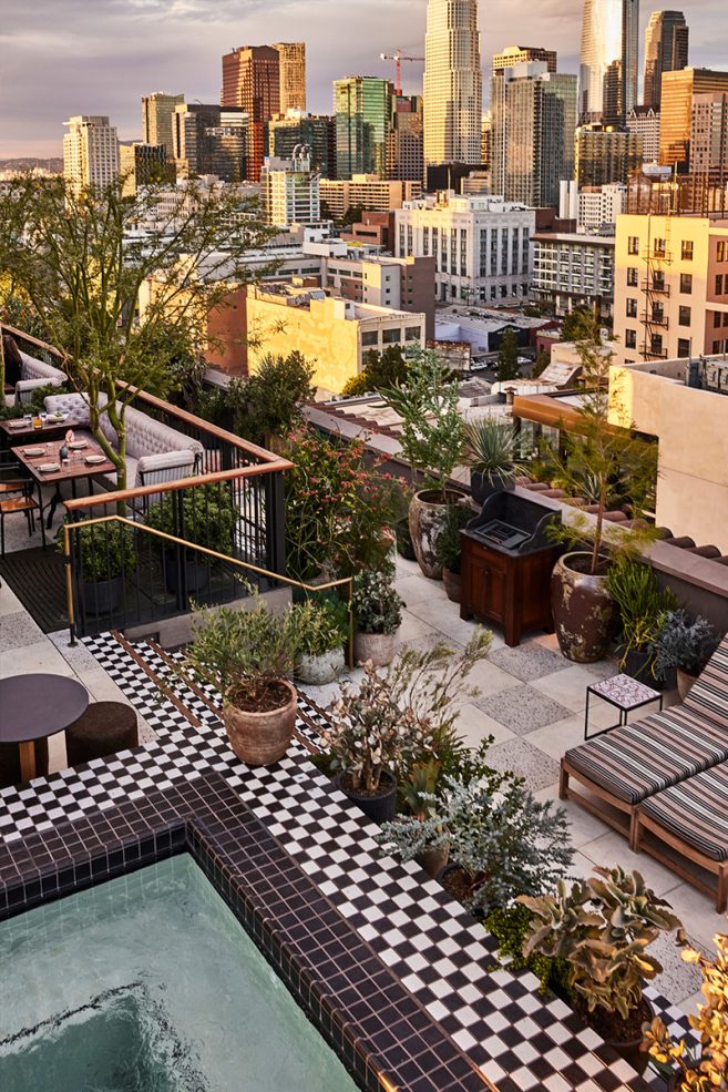 Kelly Wearstler goes big on pattern and colour at hotel Downtown LA Proper