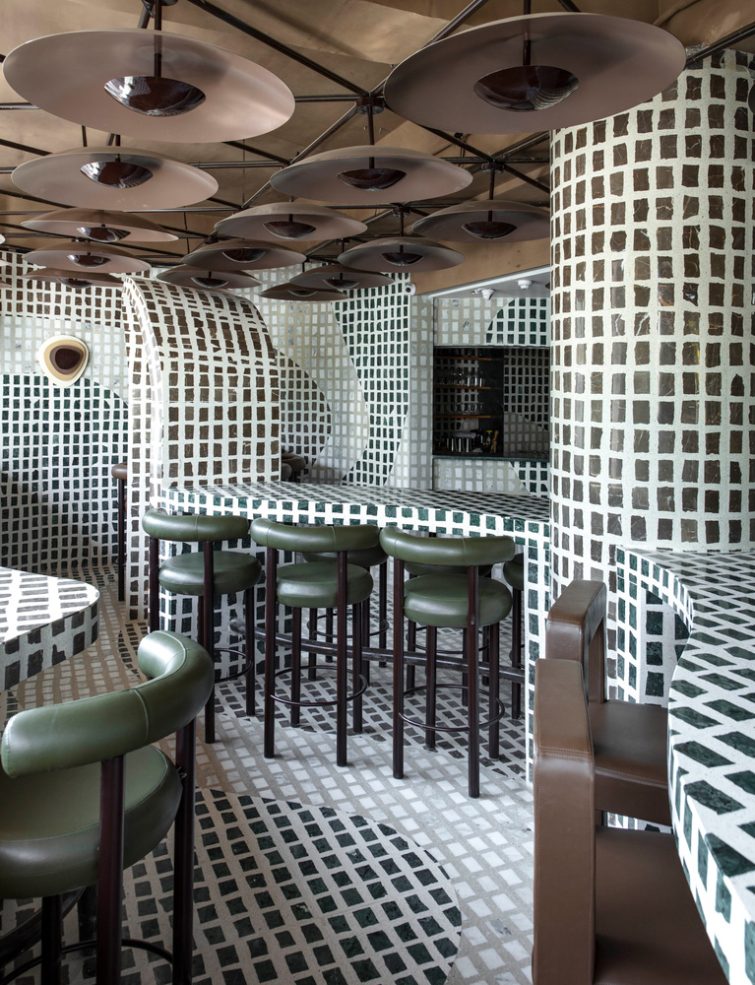 Chandigarh’s Tin Tin Restaurant is a labyrinth of geometric pattern ...