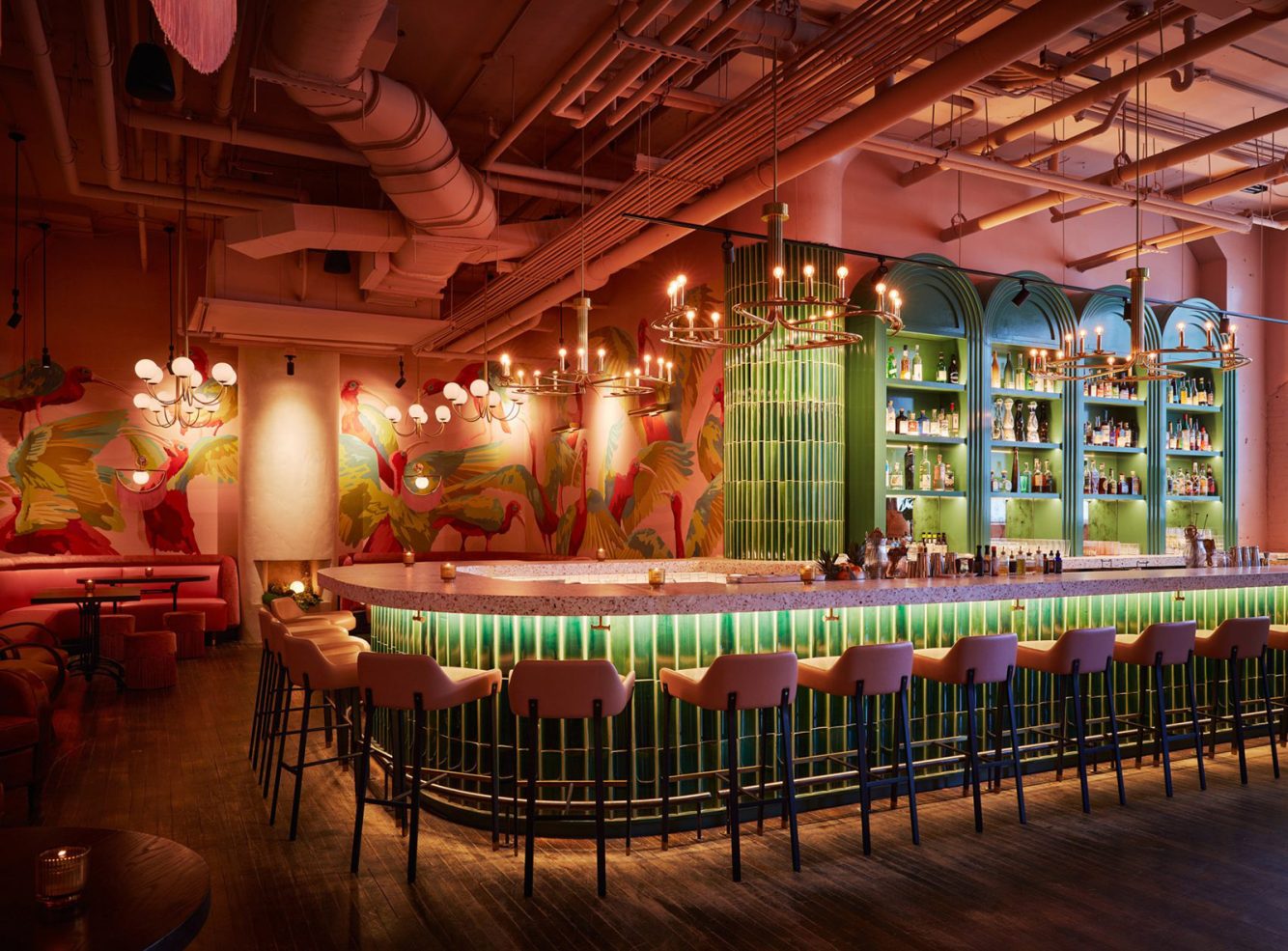 Atlanta’s Atrium bar is a tropical wonderland of birds and plants - The ...