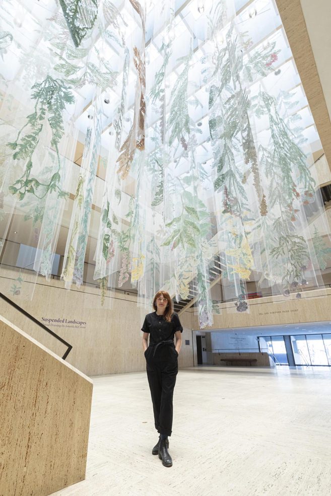 Amanda McCavour turns the Chazen Museum’s courtyard into an ephemeral ...
