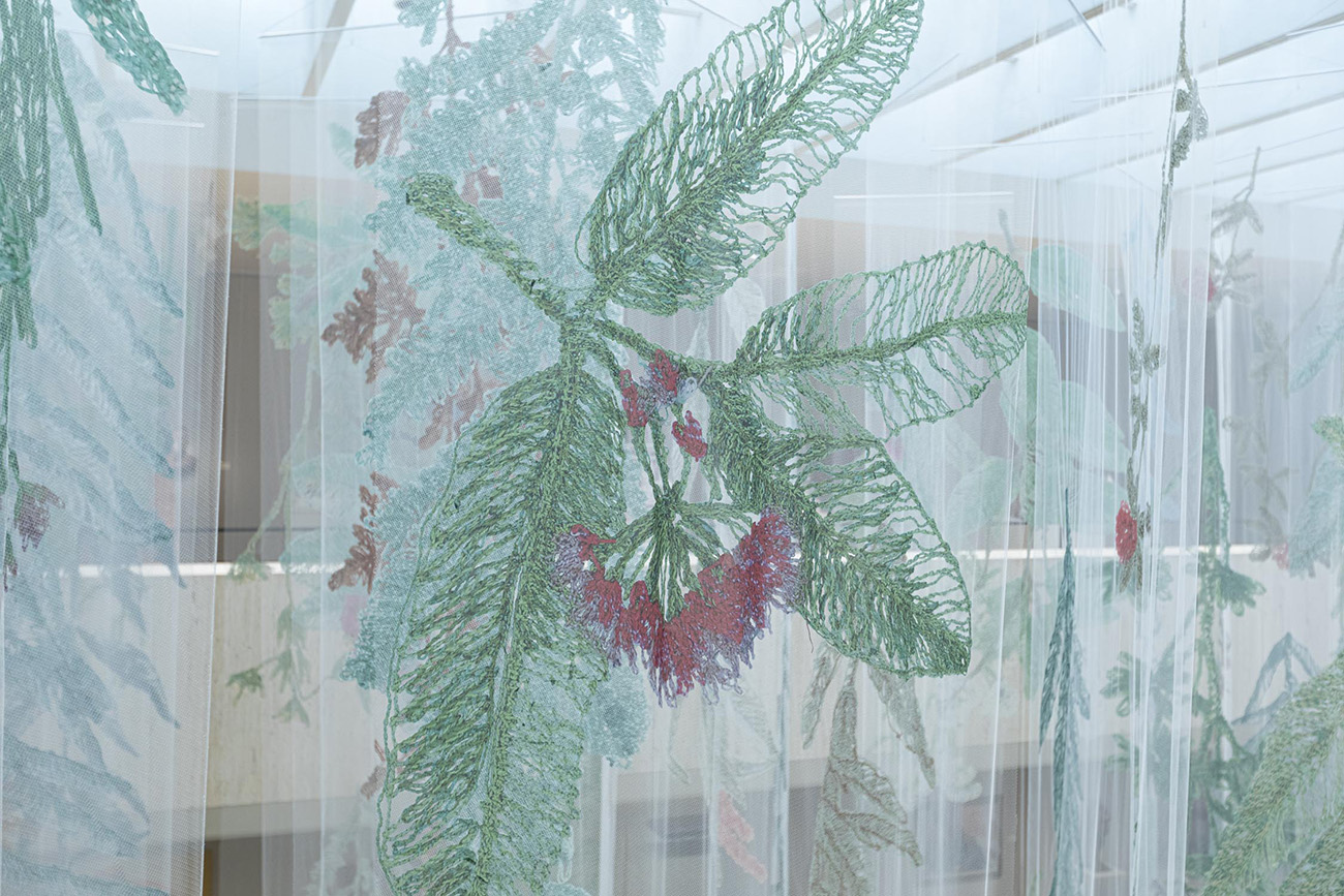 Amanda McCavour turns the Chazen Museum’s courtyard into an ephemeral ...