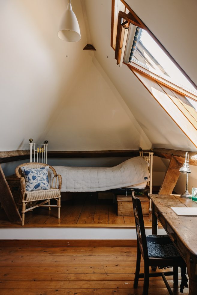 This converted coach house sleeps 10 under original wood beams - The Spaces