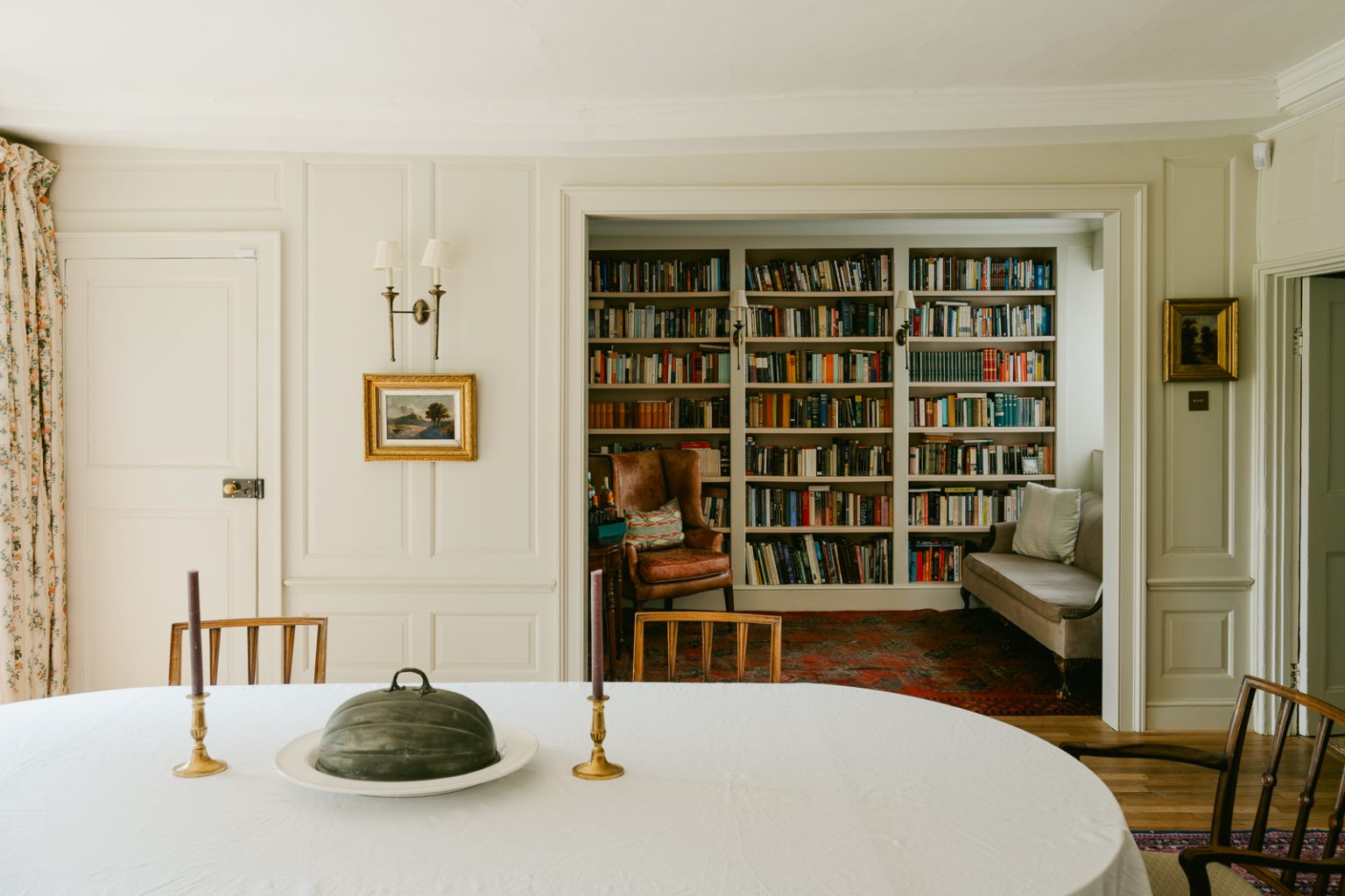 Soothing pinks set the tone inside this renovated Georgian manor in ...