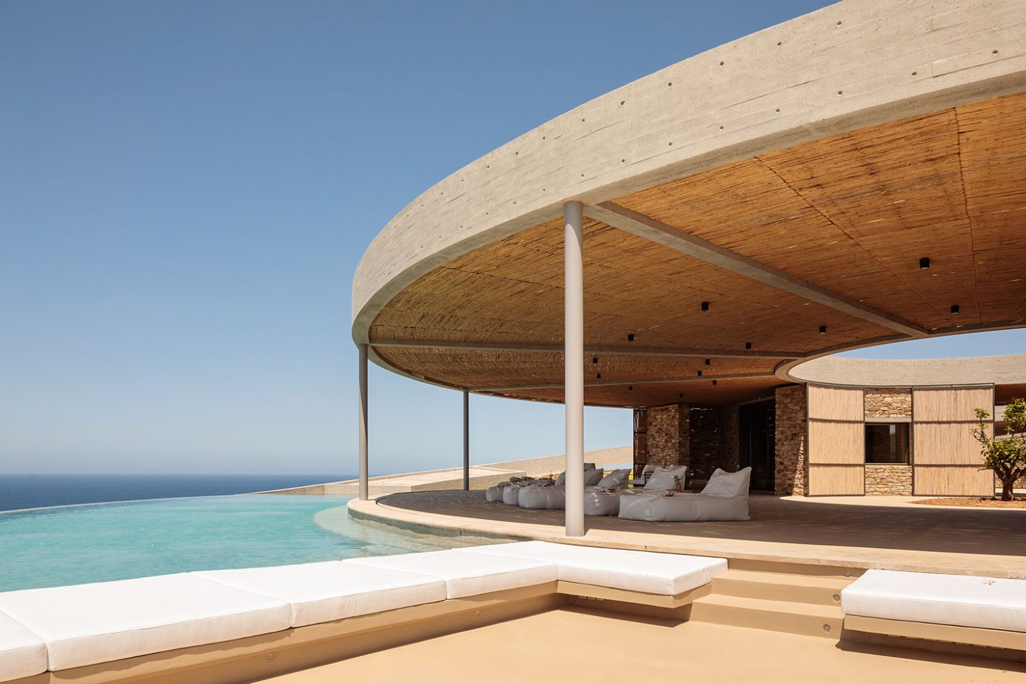 Circular Greek island home celebrates the landscape with its striking ...