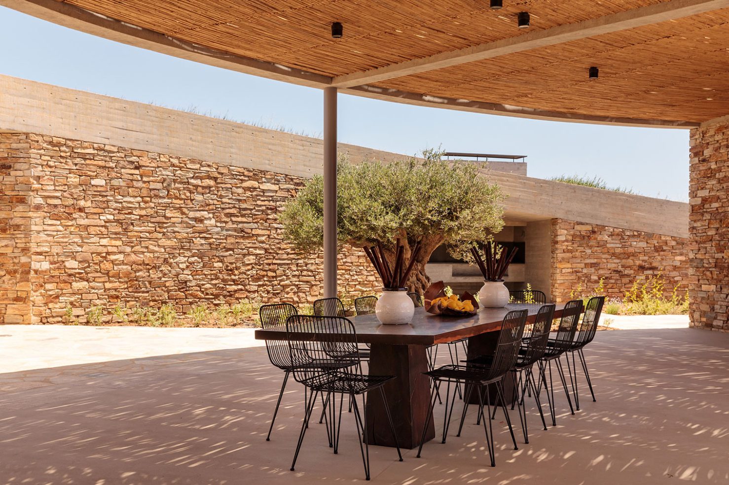 Circular Greek island home celebrates the landscape with its striking ...