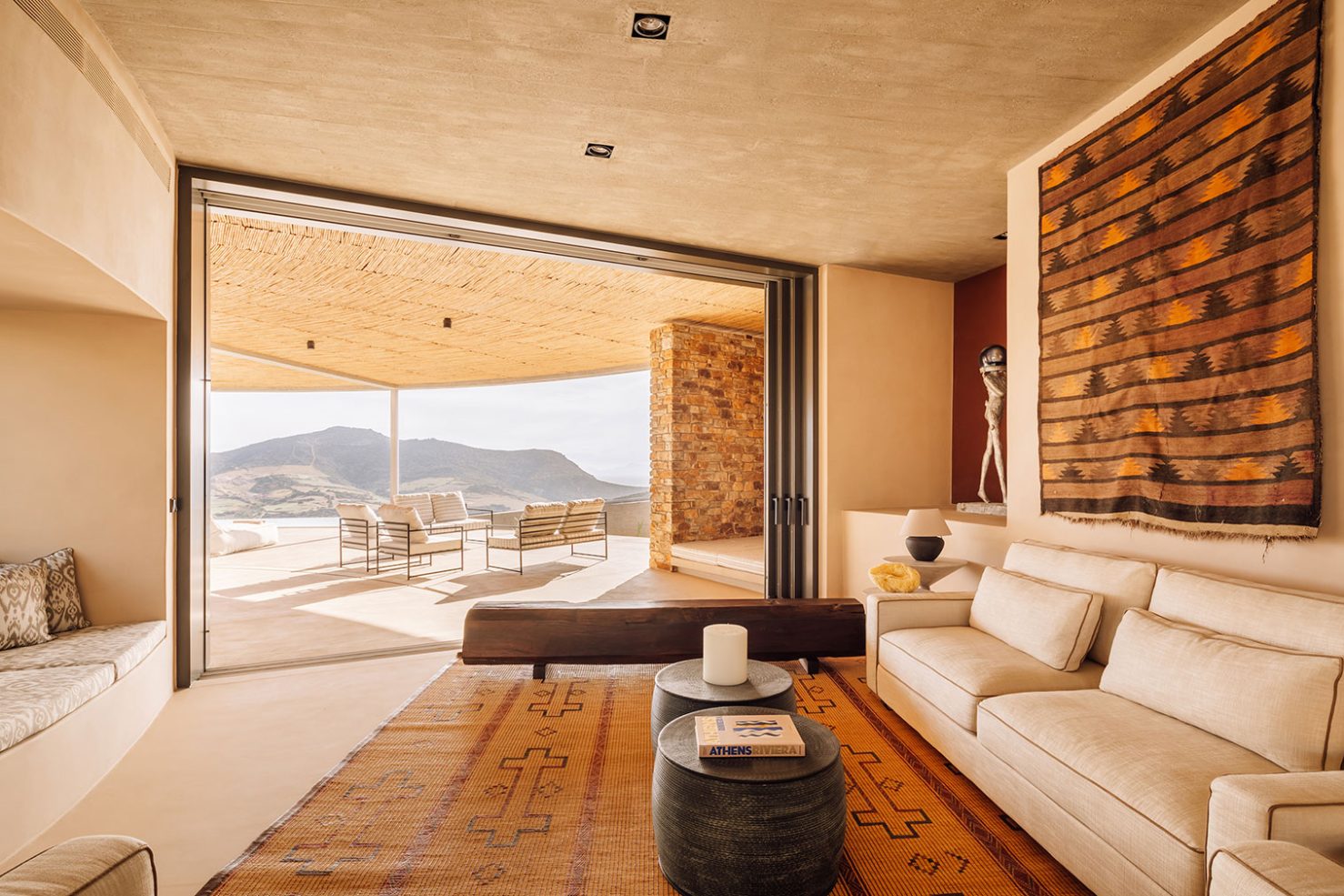 Circular Greek island home celebrates the landscape with its striking ...