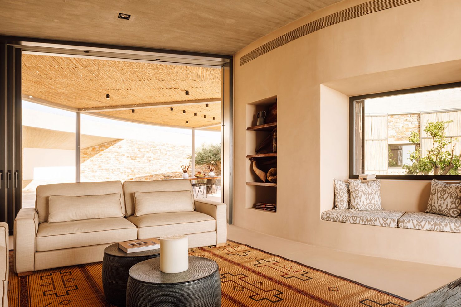 Circular Greek island home celebrates the landscape with its striking ...