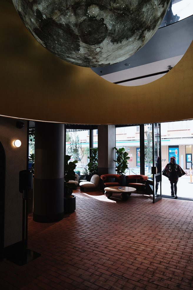 Hotel QT Newcastle combines jewellery tones and lunar influences across its interiors