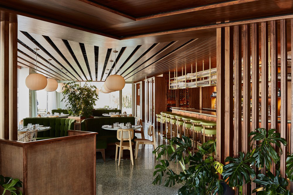 Green Rules The Roost At This Modernist Restaurant In The California