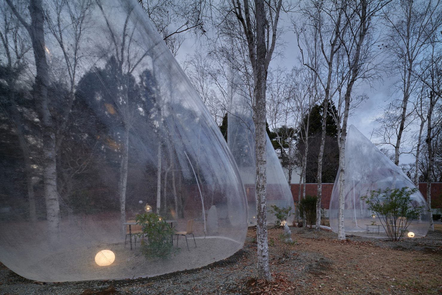 Yuko Nagayama’s teardrop tents allow for 360-degree forest bathing ...