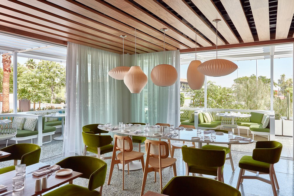 Green Rules The Roost At This Modernist Restaurant In The California