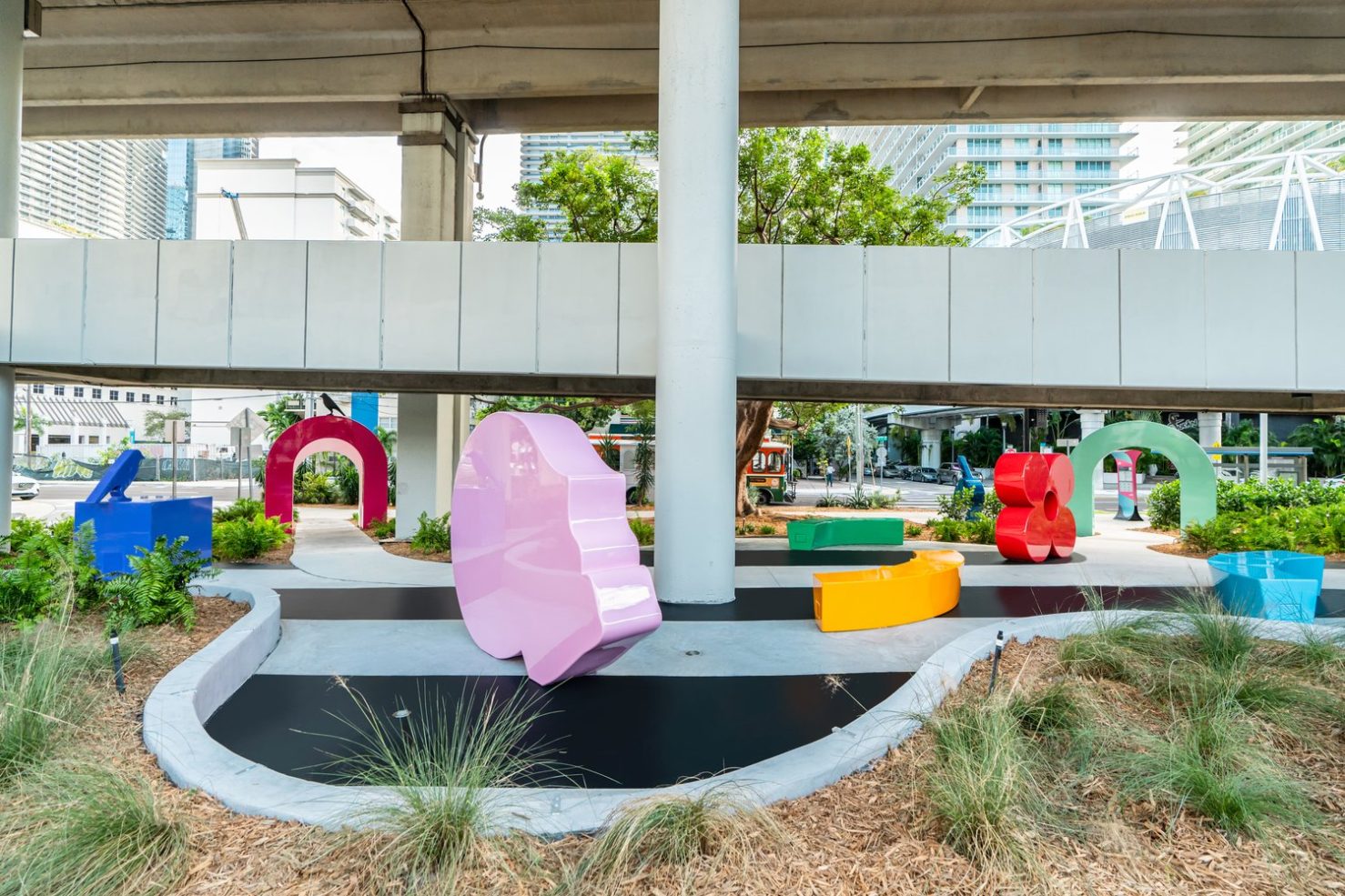 Typoe creates a PoMo sculpture garden in Miami - The Spaces