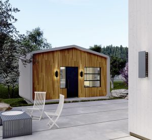 These tiny homes are printed using food packaging and plastic bottles ...