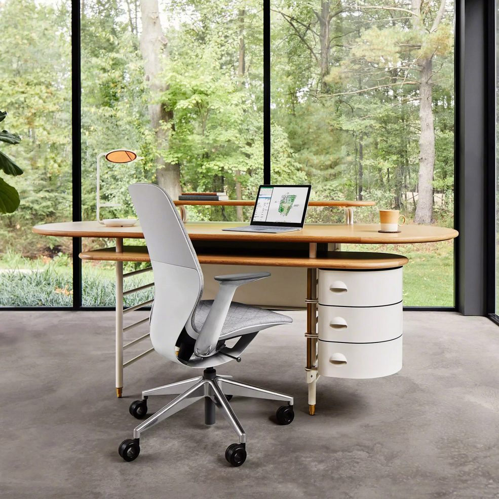 Frank Lloyd Wright’s office furniture is tweaked for the modern age
