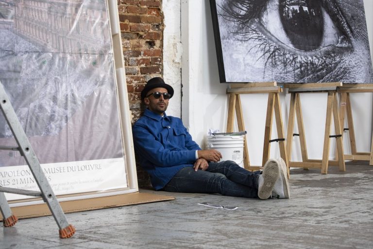 JR is opening his first solo show in Italy