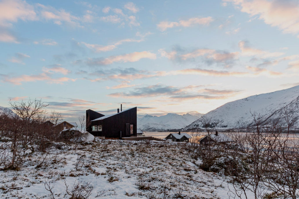 Black Aurora Nook is a remote retreat on the Lofoten archipelago