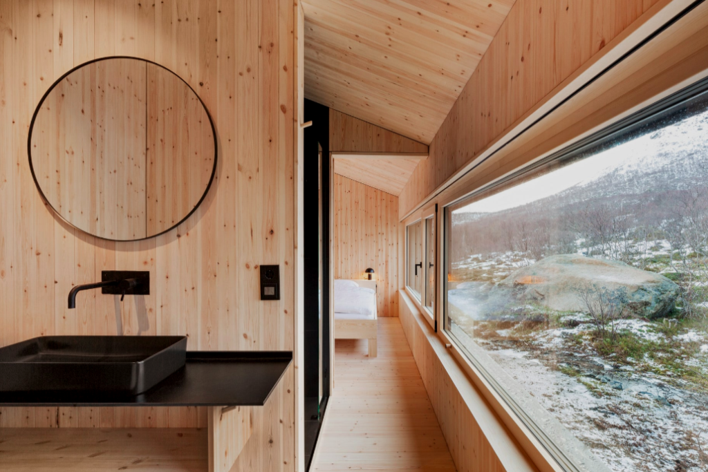 Black Aurora Nook is a remote retreat on the Lofoten archipelago