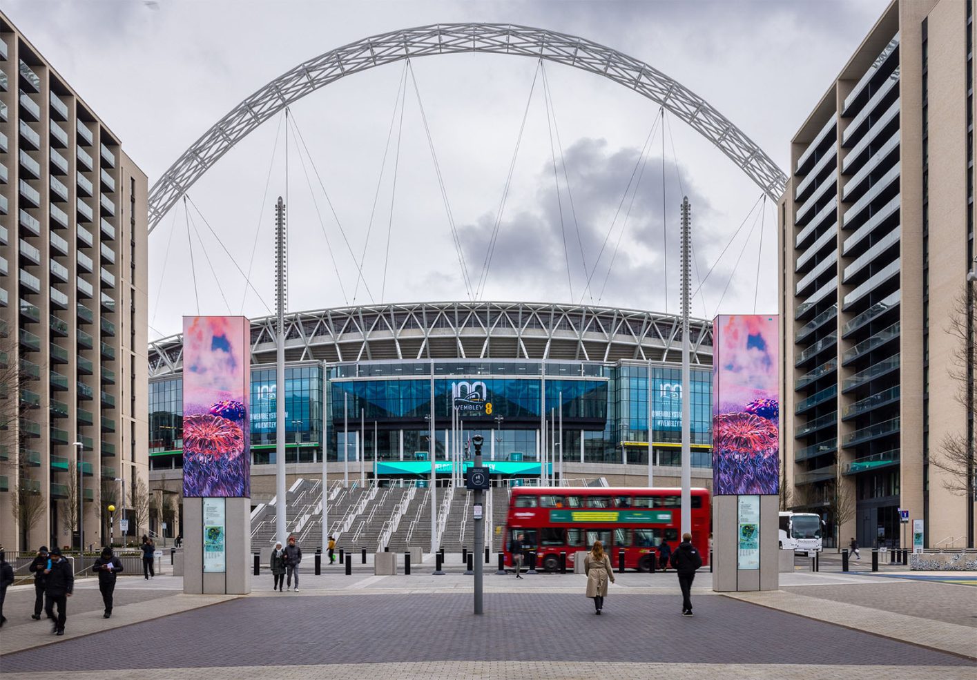 Artists daub the steps of Wembley Park in a joyful street mural for ...