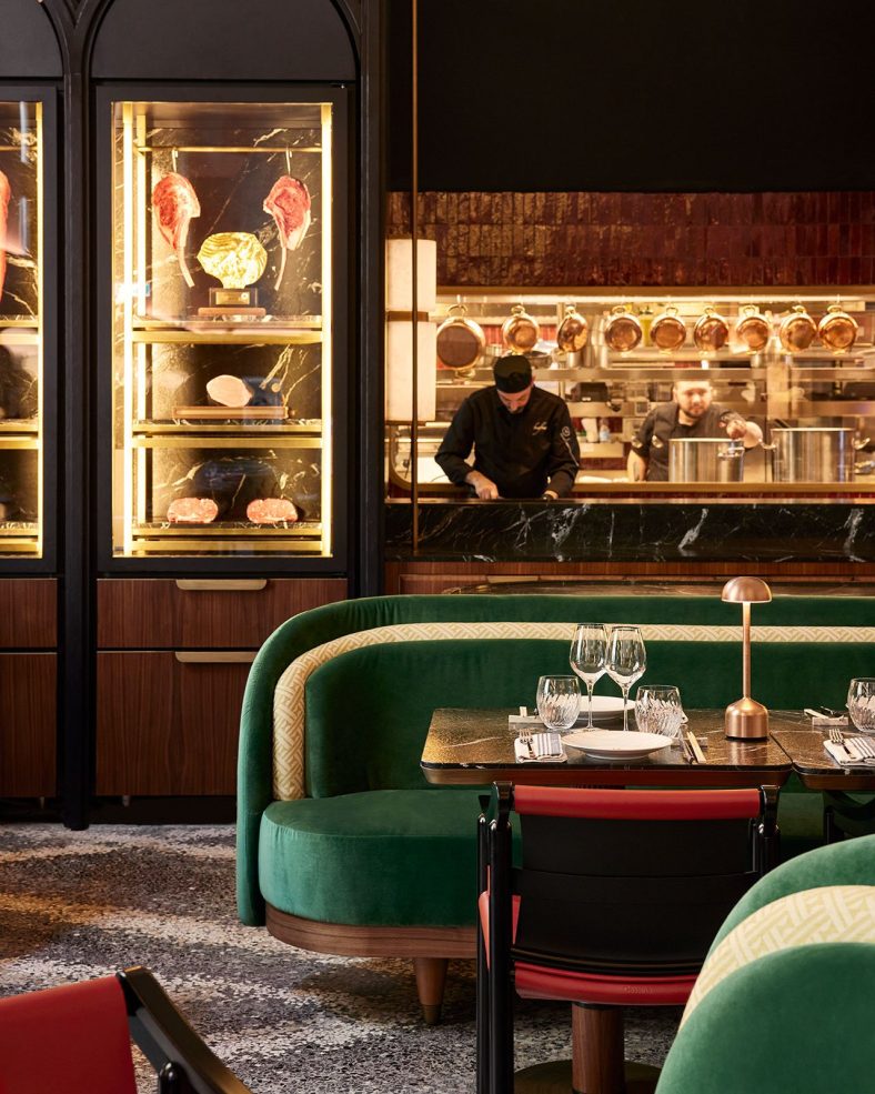 Beefbar Milano channels the glamour of 1950s Italian design - The Spaces