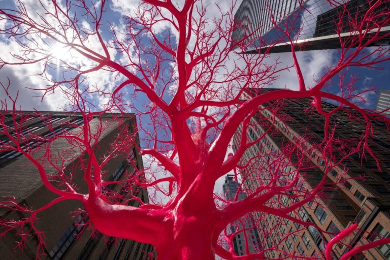Pamela Rosenkranz plants a hot pink tree atop New York’s High Line ...