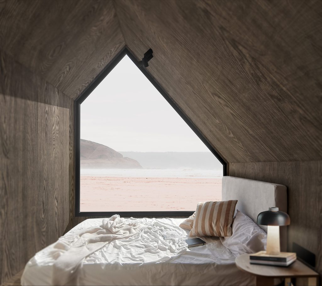 Koto designs a minimalist sleep cabin for hotels - The Spaces