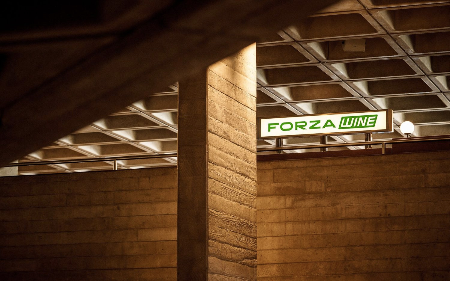 Forza Wine takes up residence in the brutalist interior of London’s ...
