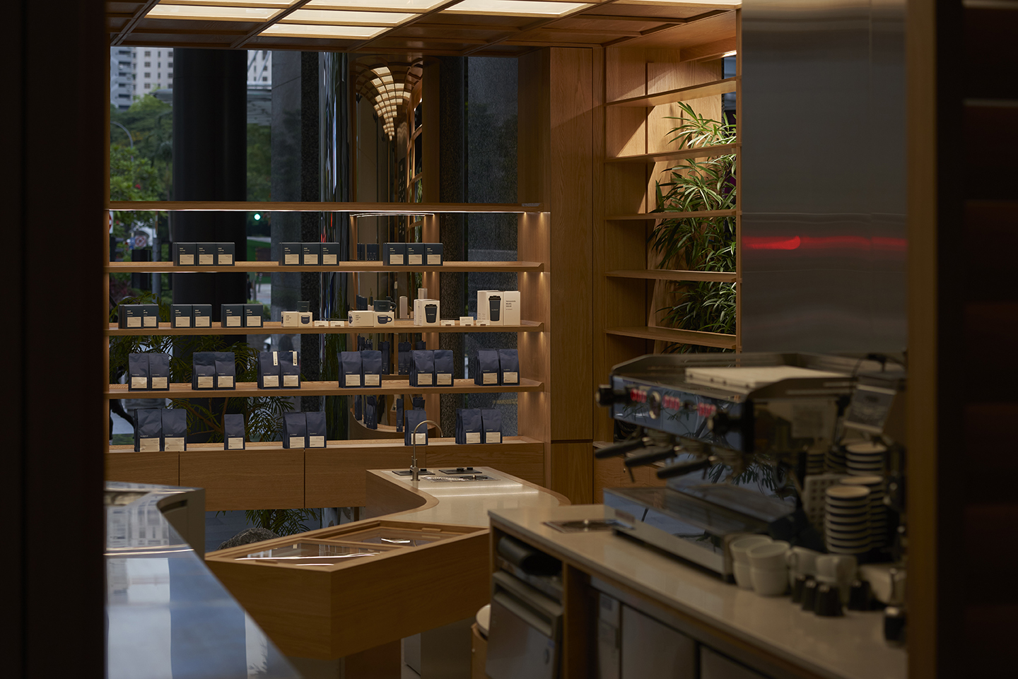 Singapore coffee shop Alchemist plants a wooden pavilion among the sea ...