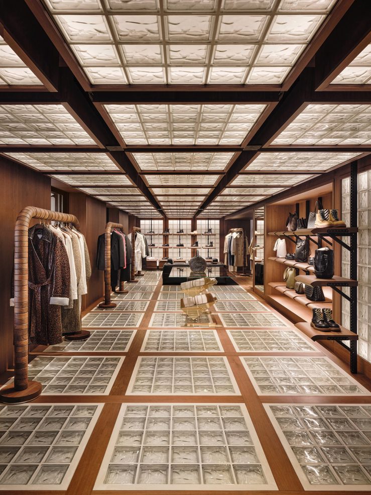 Bottega Veneta redesigns its Paris flagship as a glowing glass and wood ...