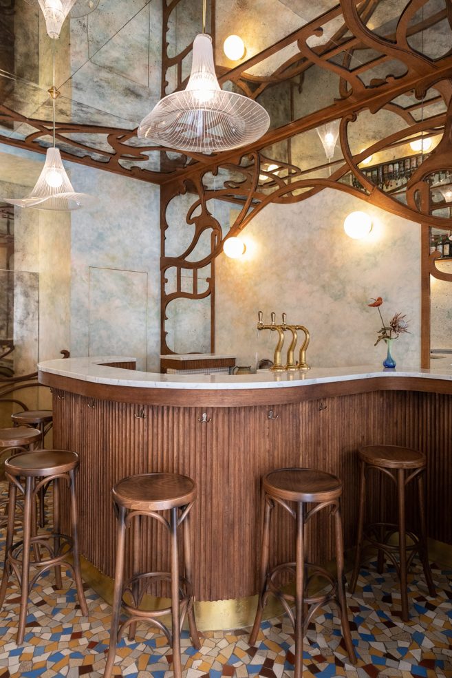 Art Nouveau lives again at this tiny time-warp cafe in Paris - The Spaces