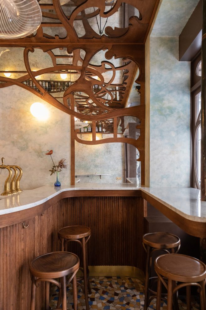 Art Nouveau lives again at this tiny time-warp cafe in Paris - The Spaces