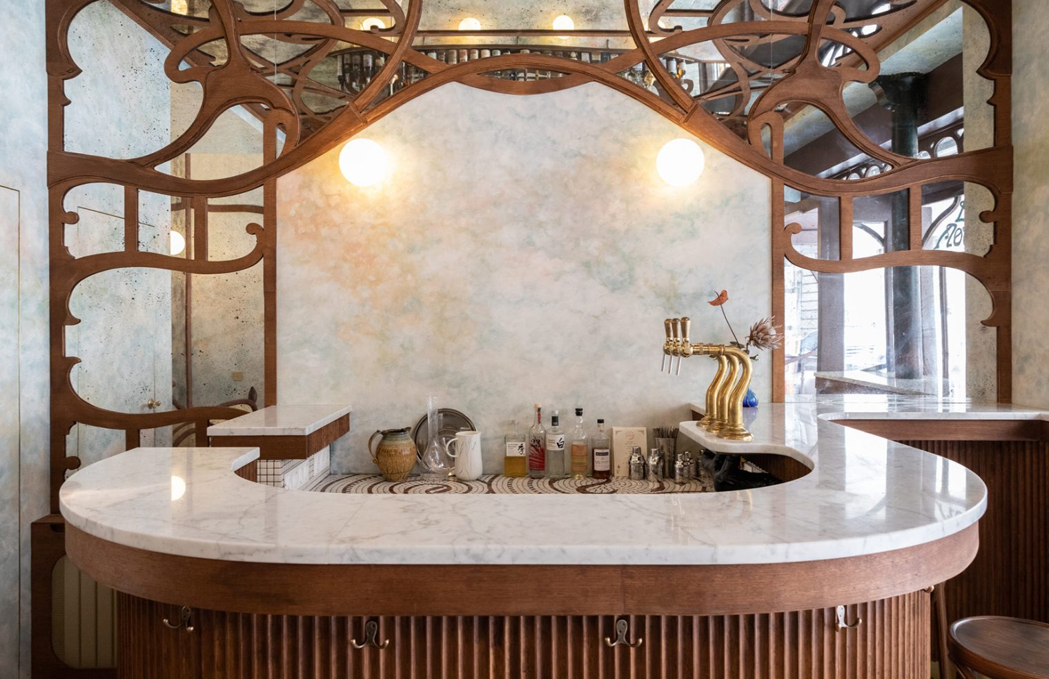 Art Nouveau lives again at this tiny time-warp cafe in Paris - The Spaces
