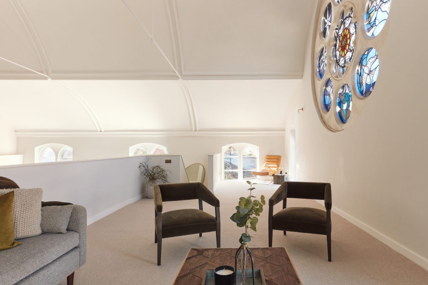 A converted church in Bath boasts gallery-like interiors and colourful ...