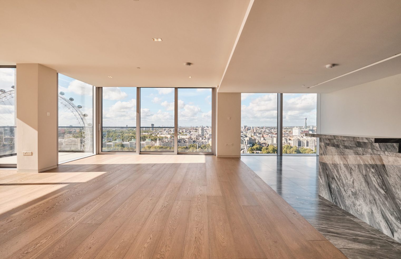 This Thames-front apartment has staggering views of the London Eye ...