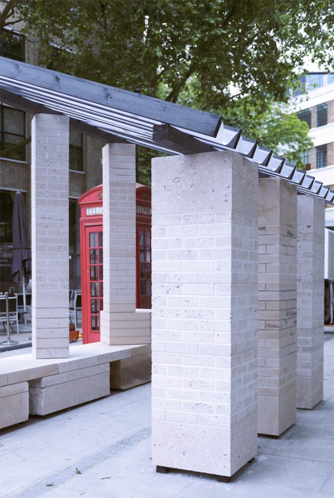 Eco-friendly stone bricks are showcased at this Clerkenwell pop-up ...