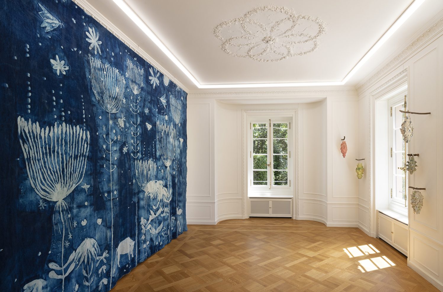 An inflatable acropolis pops up inside Bally Foundation’s Villa Heleneum