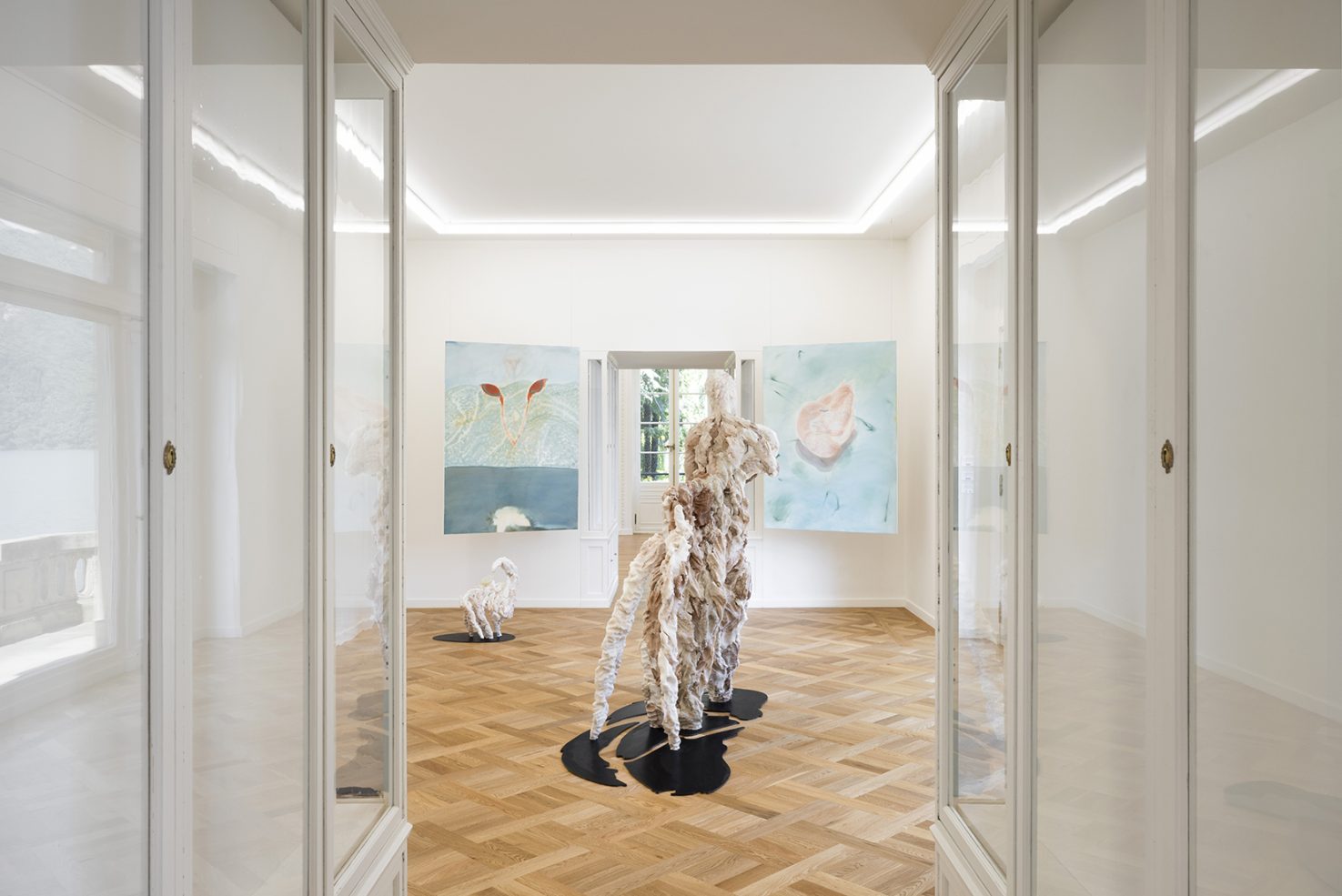 An inflatable acropolis pops up inside Bally Foundation’s Villa Heleneum