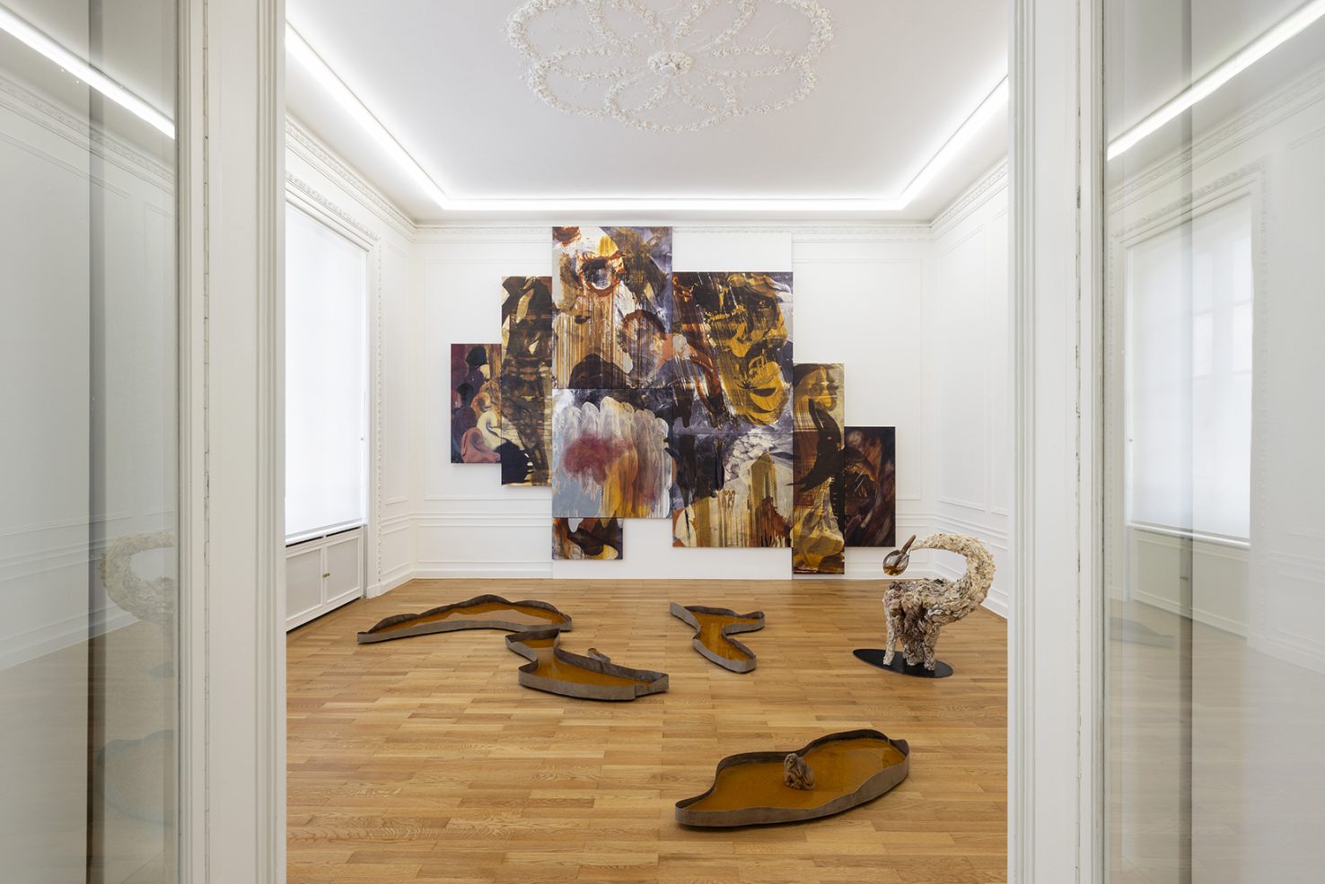 An inflatable acropolis pops up inside Bally Foundation’s Villa Heleneum