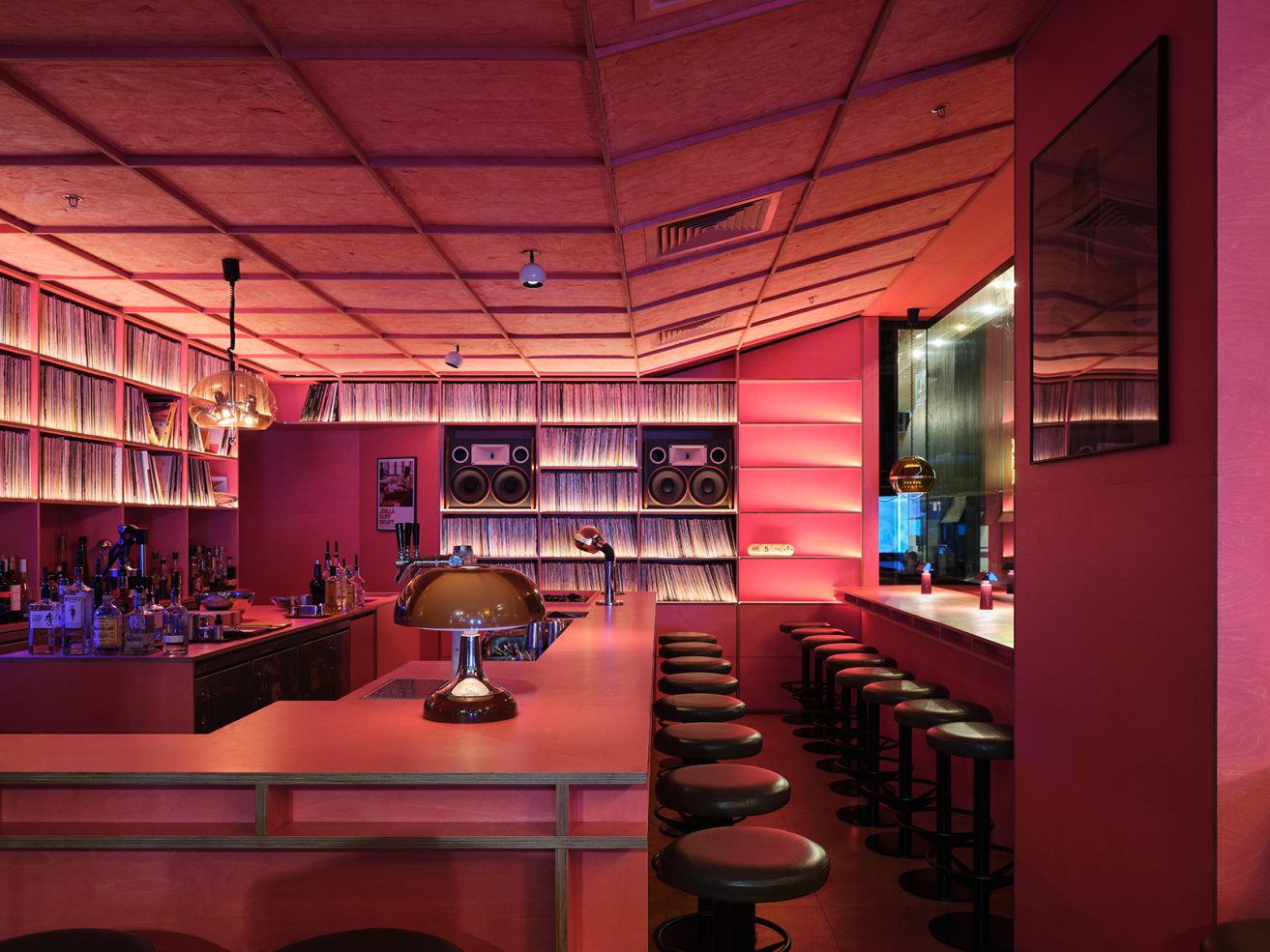 New Sydney listening bar JAM is designed like a giant speaker - The Spaces