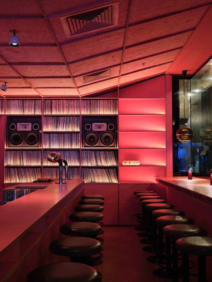 New Sydney listening bar JAM is designed like a giant speaker - The Spaces