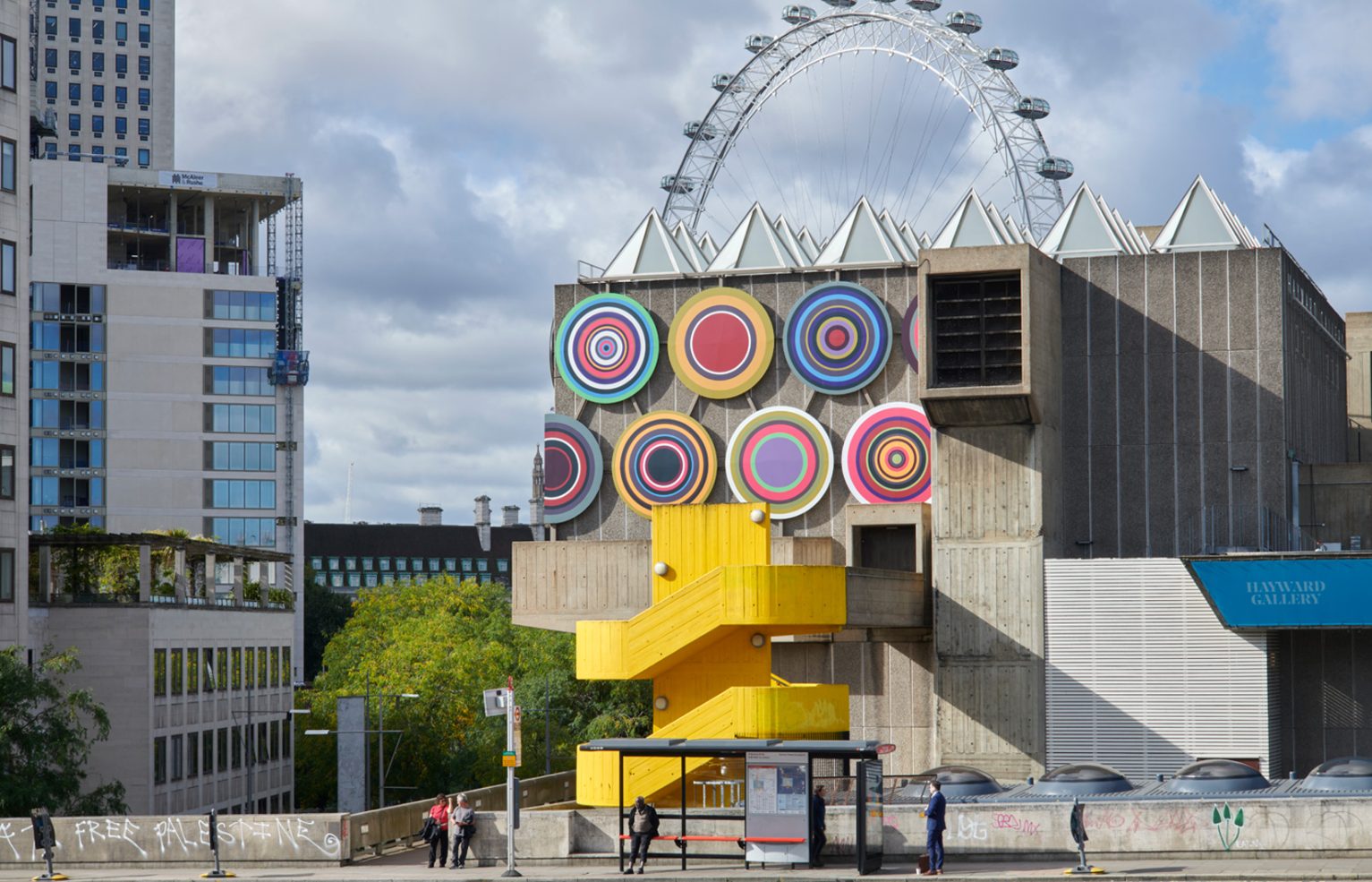 Bharti Kher covers the Hayward Gallery in 'super-sized bindis' - The Spaces