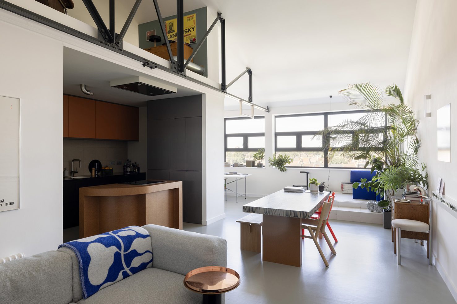 A clever East London loft offers industrial bones and modern design ...