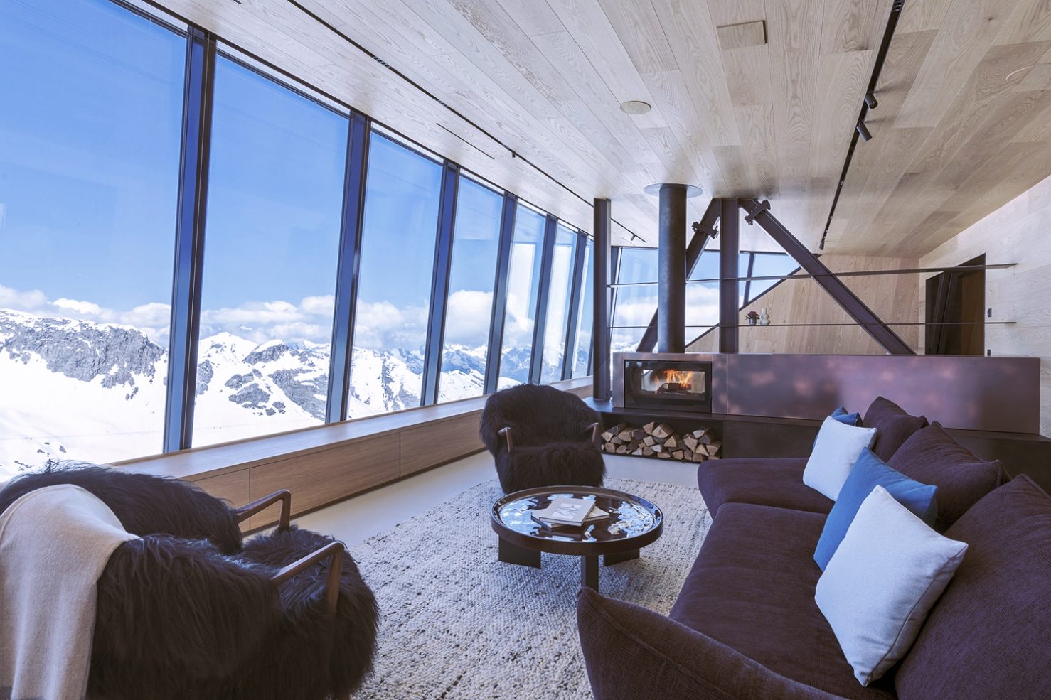Ski off a glacier from Cabane Tortin, a fully-staffed private chalet in ...