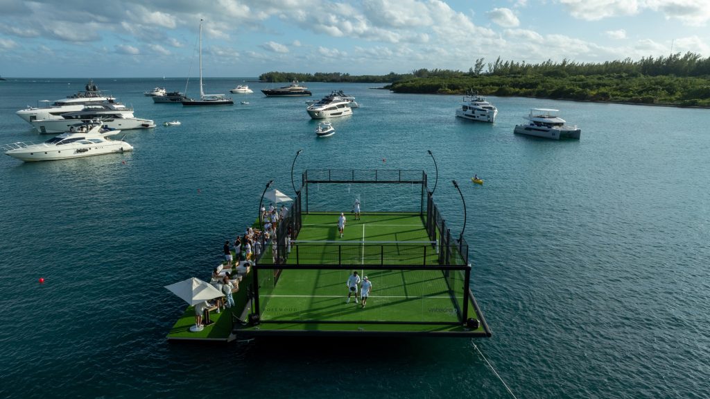 Miami welcomes first-of-its-kind floating padel court - The Spaces