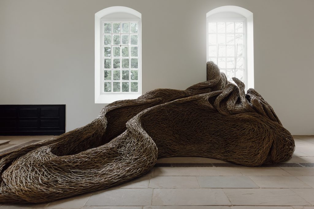 Laura Ellen Bacon’s woven art creeps indoors at Yorkshire Sculpture ...