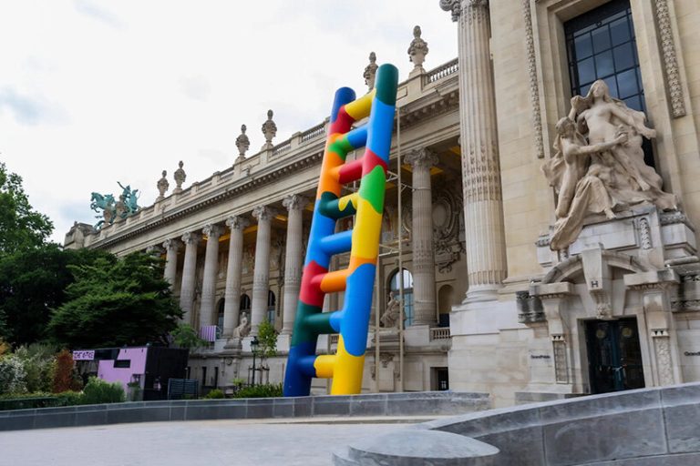 Giant inflatable ladders pop up at Paris’s newly refurbished Grand ...