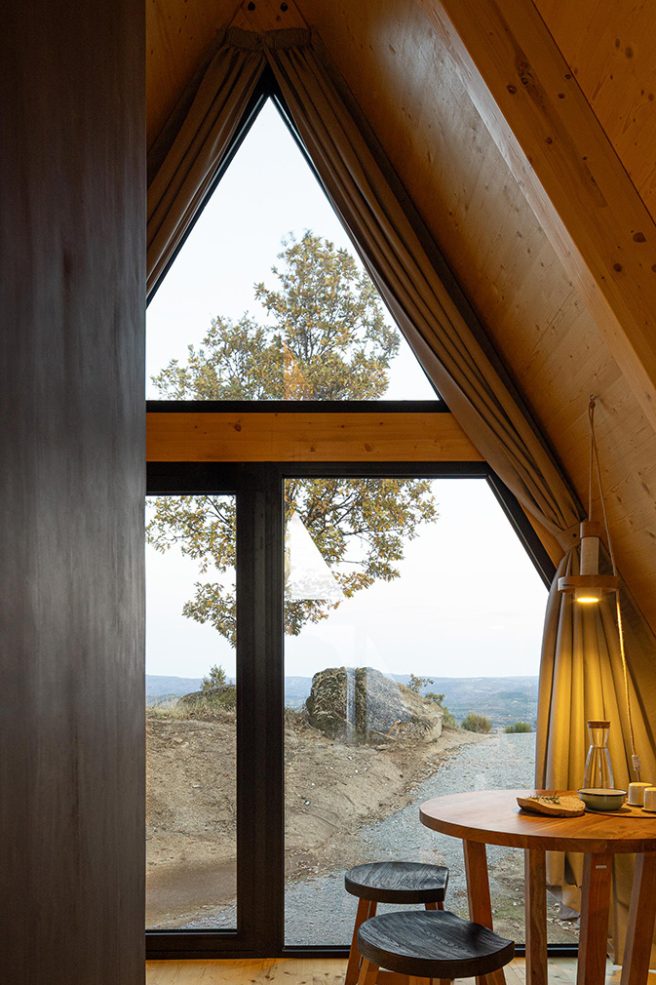 Three new mountain cabins 'A-frame' the Portugal wilderness - The Spaces